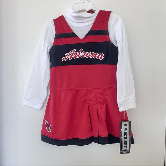 NFL | Dresses | Arizona Cardinals Cheer 2 Pc Jumper 3t | Poshmark